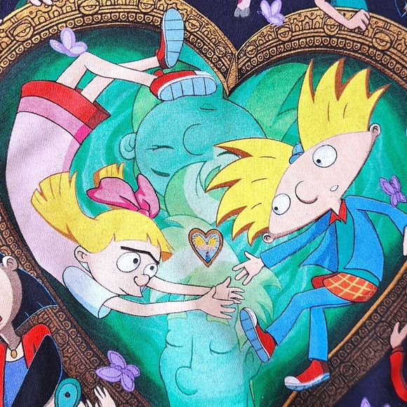 Hot Topic | Tops | Hey Arnold Nickelodeon Jungle Heart Graphic T Shirt ...